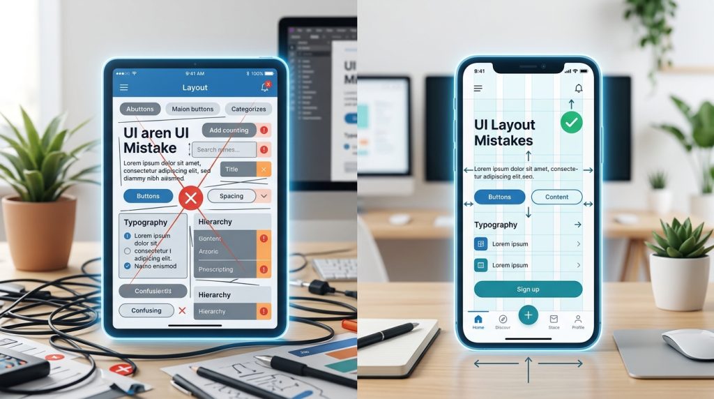 Common UI Layout Mistakes (And How to Fix Them Quickly) - Anonymous Design